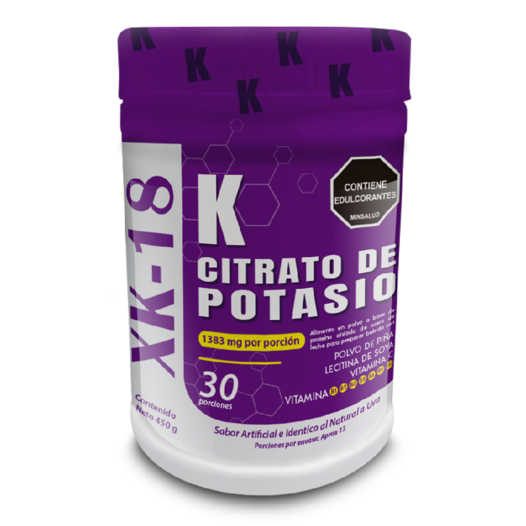 Citrato De Potasio En Polvo Xk 18 X 450 G Internatural World